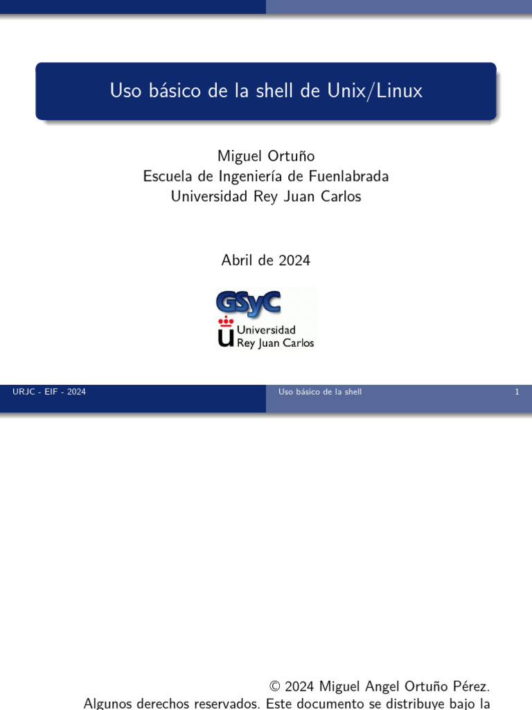 shell_basico | PDF | Archivo de computadora | Interfaz de línea de comando