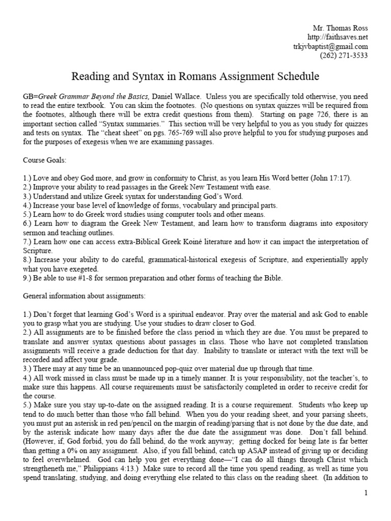 Notes For Students On Romans Outline Intro 9 10 12 Qs | PDF | Epistle ...