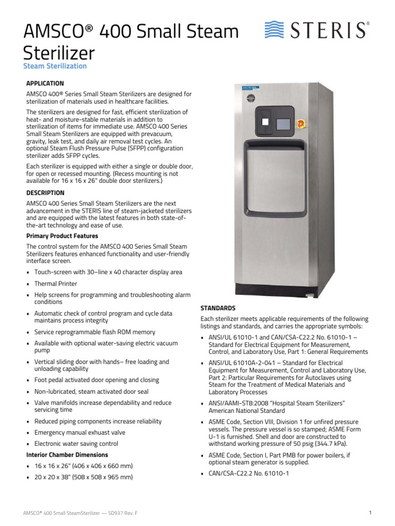 steris steam sterilizer3 | PDF | Mains Electricity | Steam