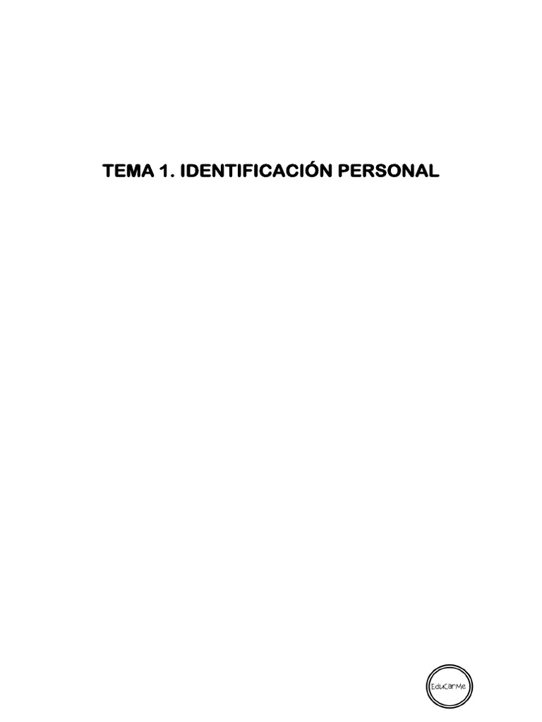 Dossier Tema 1 - Castellano | PDF | Rubio | Pelo