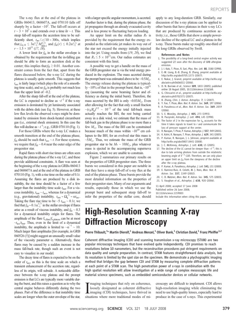 science.1158573 | PDF | Microscopy | Physical Sciences