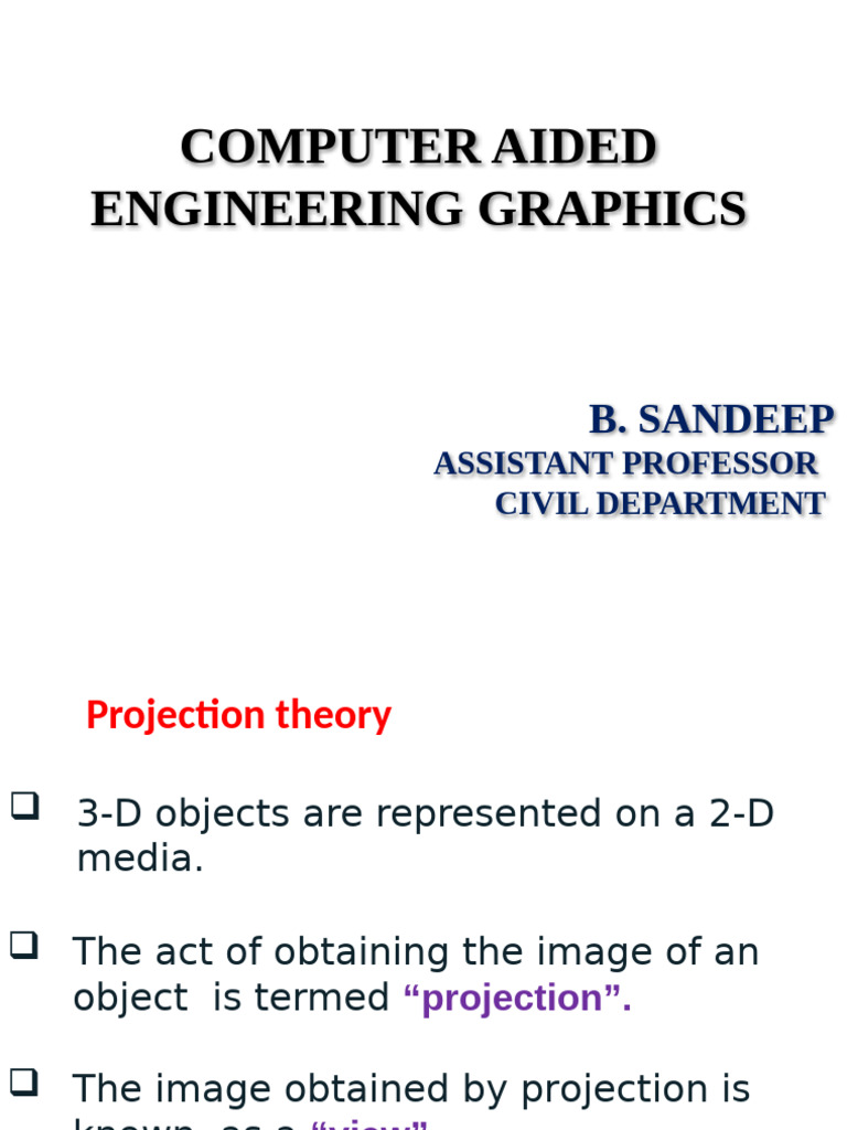 Engineering Drawing-2-Orthographic Projections & Projection of Points | PDF | Space | Geometry