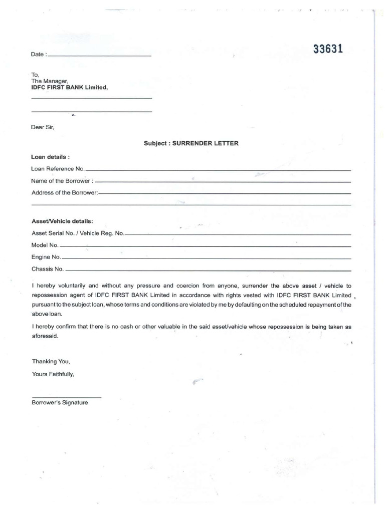 Surrender Vehicle 2024 | PDF