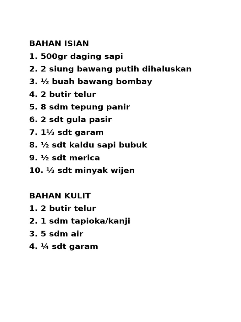 Bahan Isian | PDF