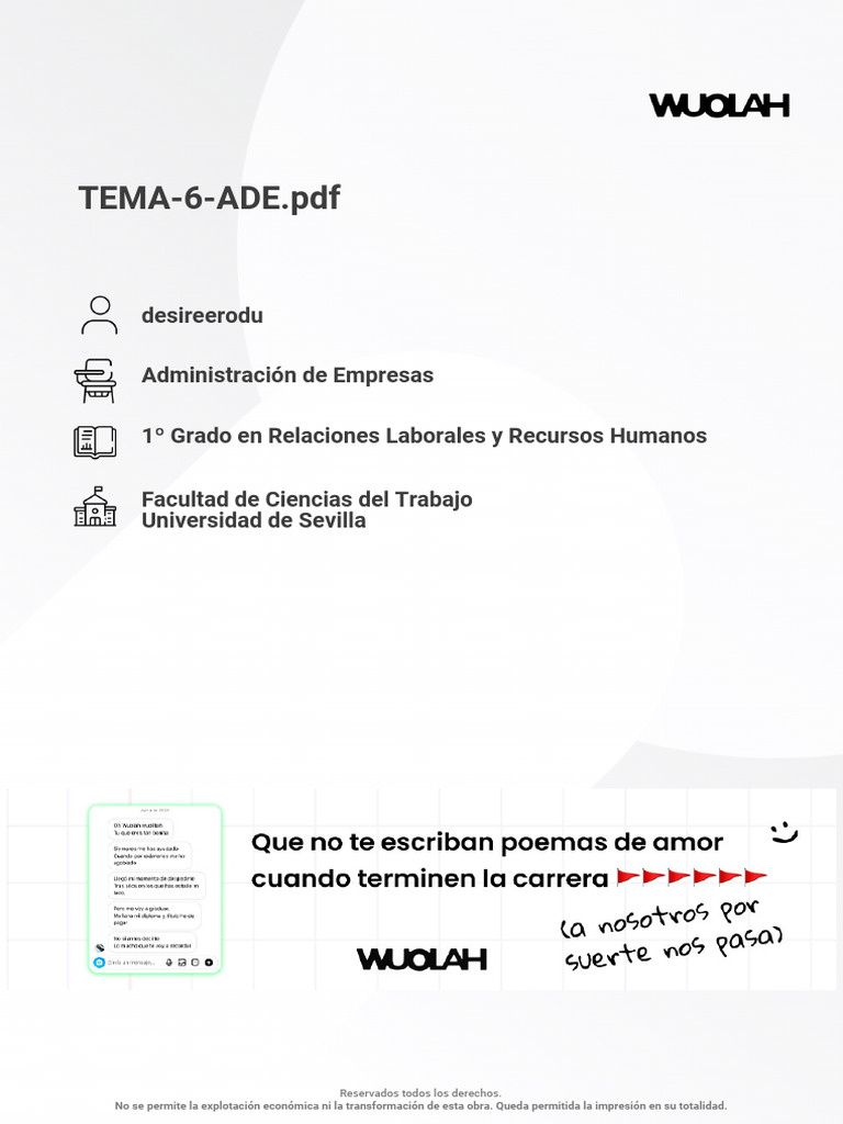 Wuolah Free TEMA 6 ADE | PDF | Economias