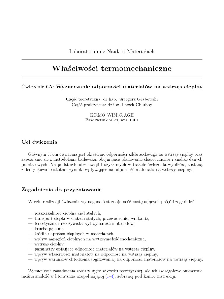 NOM L cw.6 - Wstrzas - Cieplny | PDF