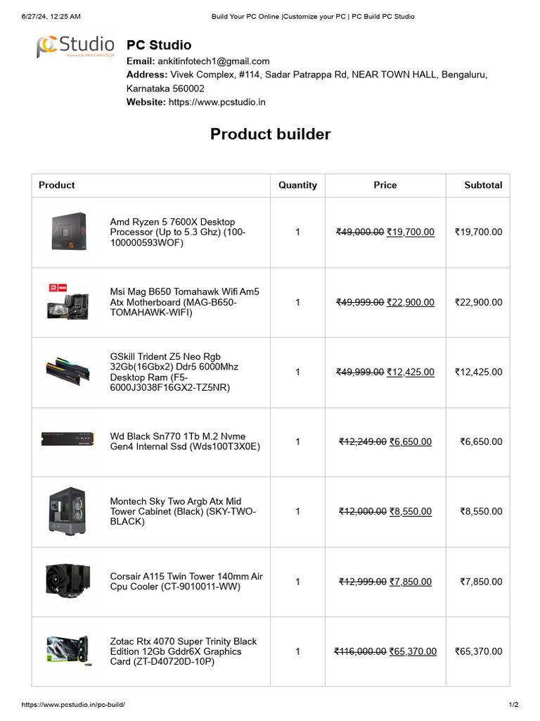 Alternate Build Cheaper | PDF | Personal Computers | Computer Hardware