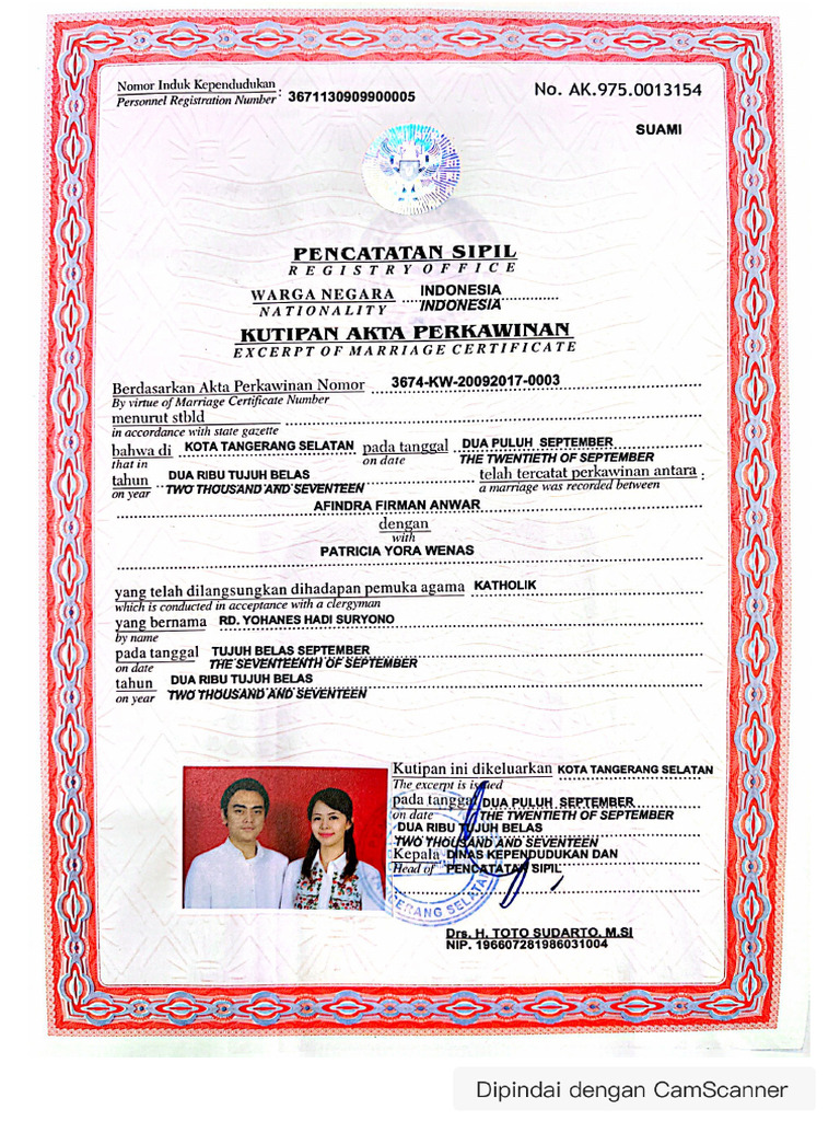 Akta Perkawinan | PDF