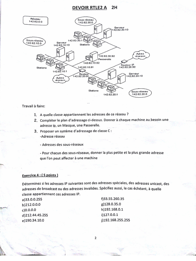 Devoir Reseaux Info | PDF