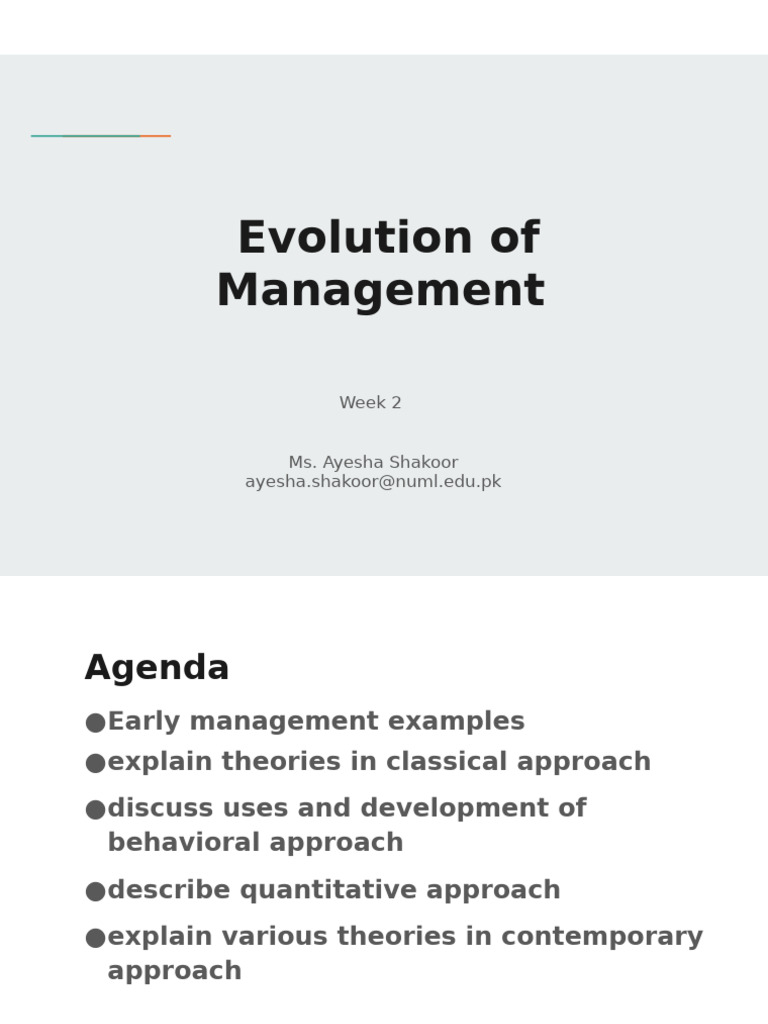 W2- Evolution of Management | PDF | Quality Management | Economies