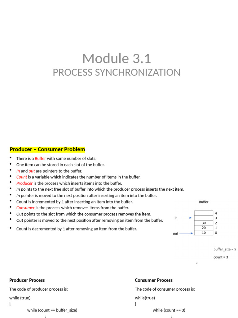 OS-Module 3.1 | PDF | Computer Science | Synchronization