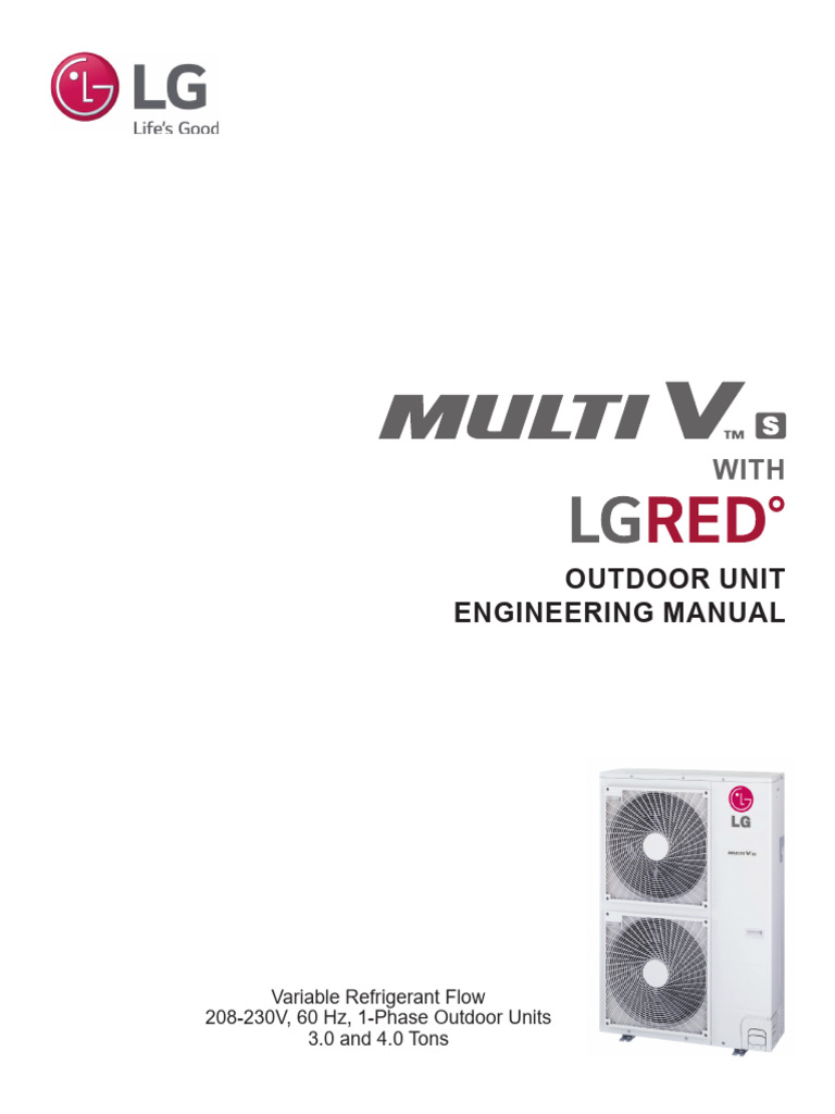 EM MultiV S LGRED OutdoorUnits | PDF | Air Conditioning | Autodesk Revit
