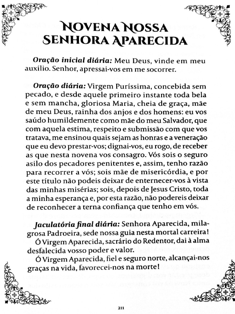 Novena Nossa Senhora Aparecida 02-Oct-2023 20-54-53 | PDF