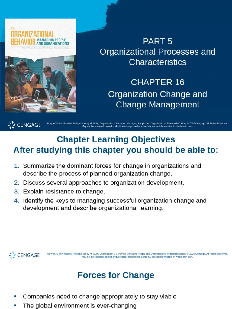 Griffin_OB13e_Ch16_PPT_Final | PDF | Organization Development | Change Management