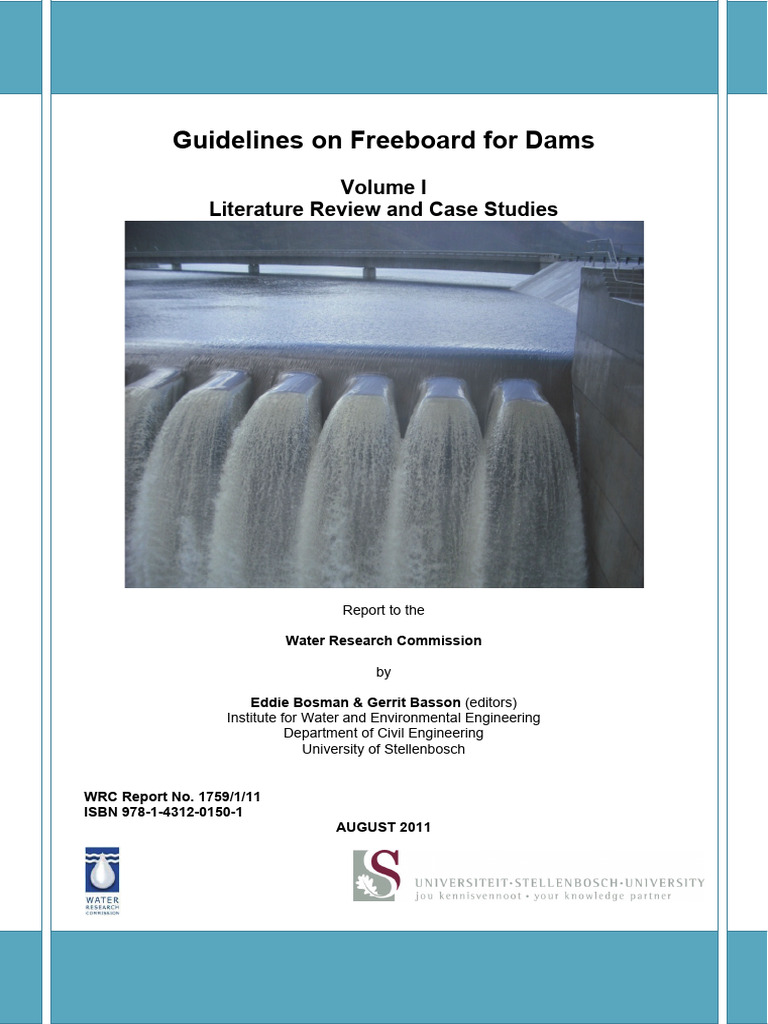 Guidelines On Freeboard For Dams: Literature Review and Case Studies | PDF | Dam | Risk