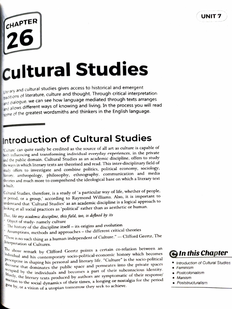 Cultural Studies | PDF | Simone De Beauvoir | Cultural Studies