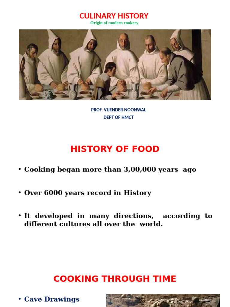 Origin of Modern Cookery 1 | PDF | Chef | French Cuisine