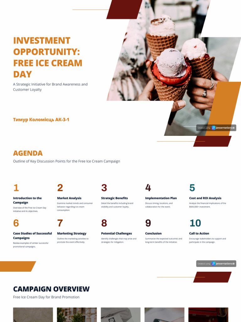 Dino Conti Free Ice Cream Day Initiative | PDF