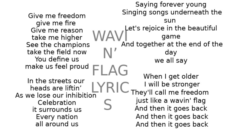 Wavin' Flag Lyrics | PDF