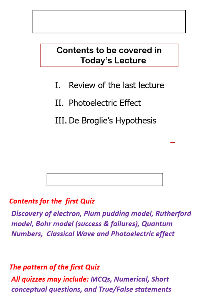 Lecture- 4- Classical Wave Properties, Photoelectric Effect _ de ...