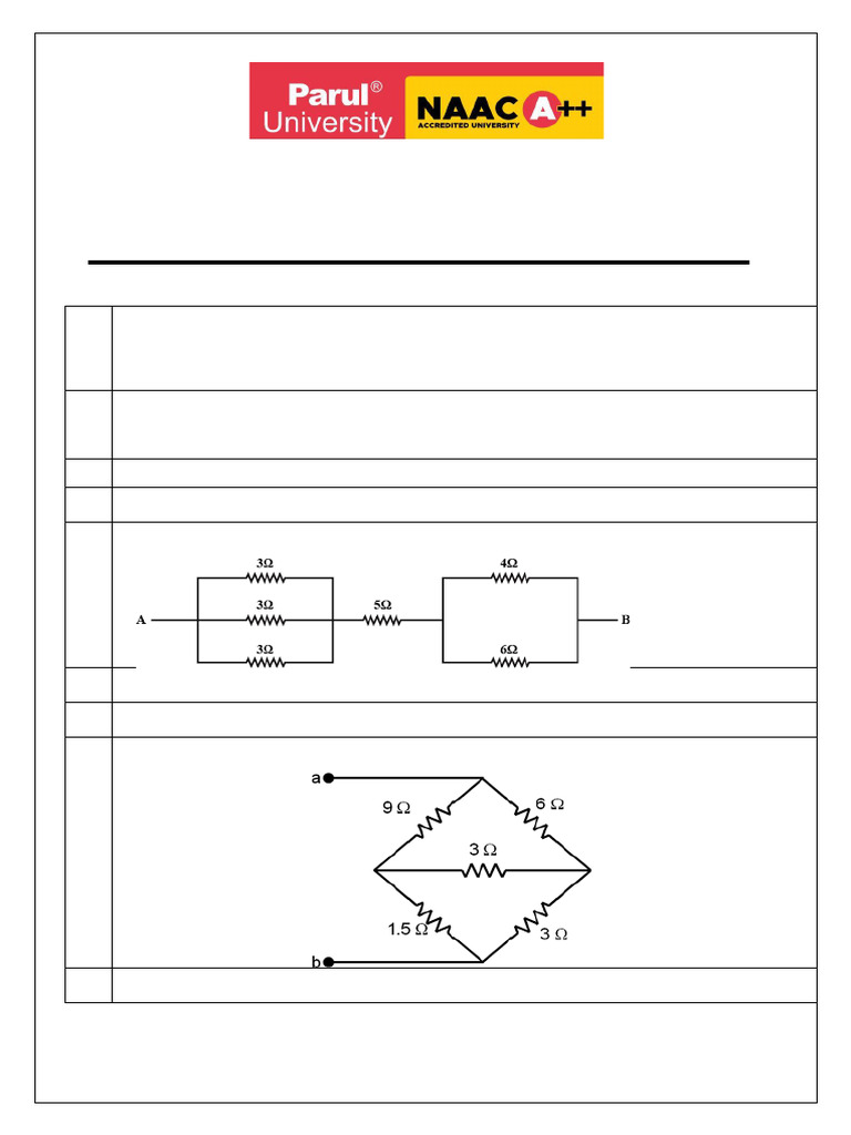 Ch 1 D C Circuit Assgnement 1 Pdf Teaching Methods And Materials Science And Mathematics