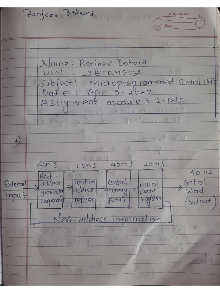 COA micropragrammed contol unit assignment | PDF