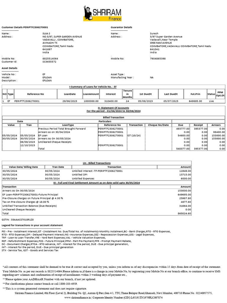 Soa Periptf2306270001 | PDF | Payments | Receipt