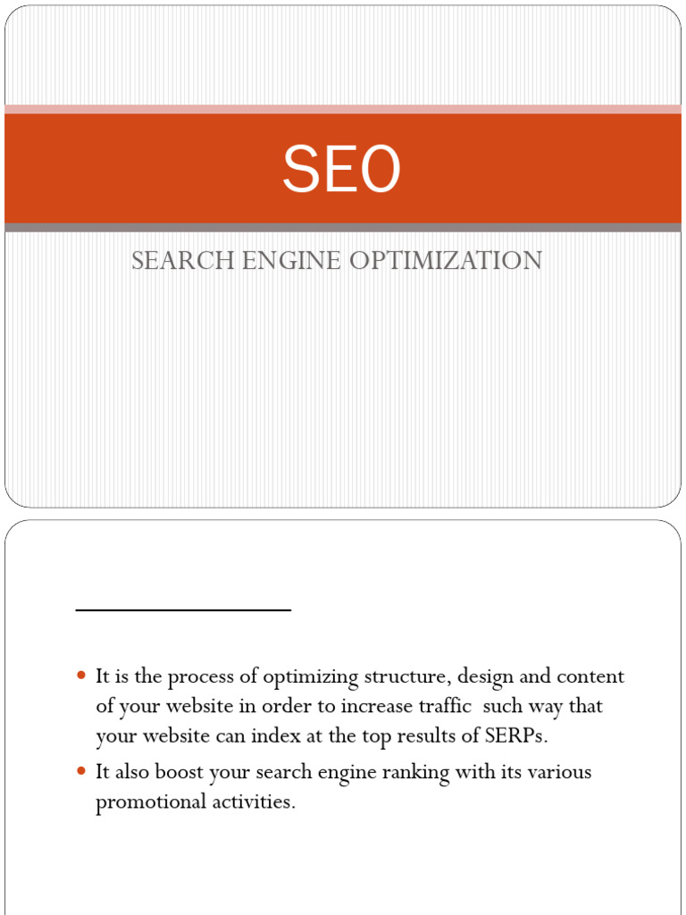 Seo Pdf Search Engine Optimization Websites