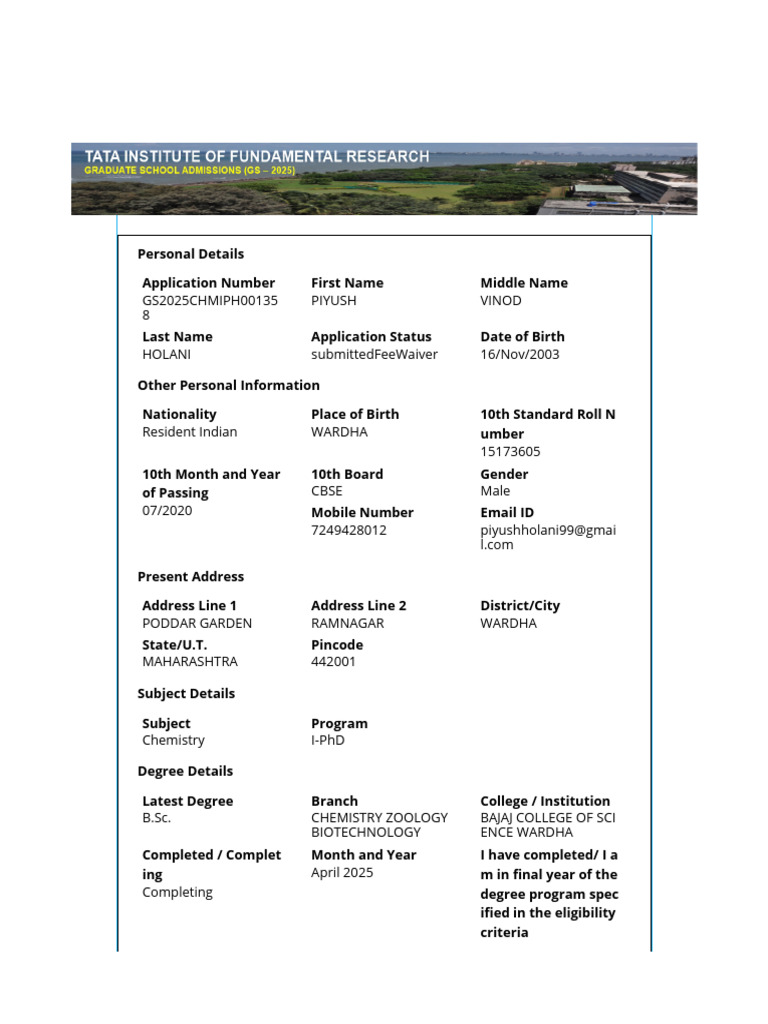 TIFR 2025 | PDF | Vocational Education | Educational Stages