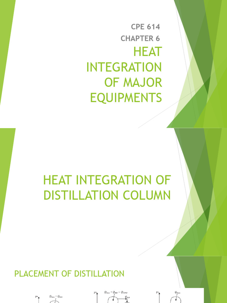 Distillation Column Heat Integration Strategies | PDF | Distillation ...