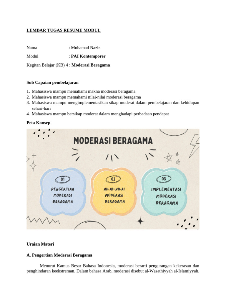 Lembar Tugas Resume Modul 10 KB 4 | PDF | Ilmu Sosial