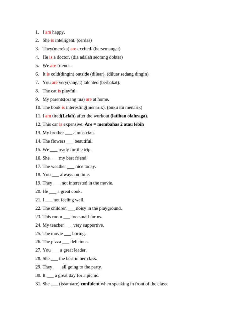 Adjective Soal | PDF
