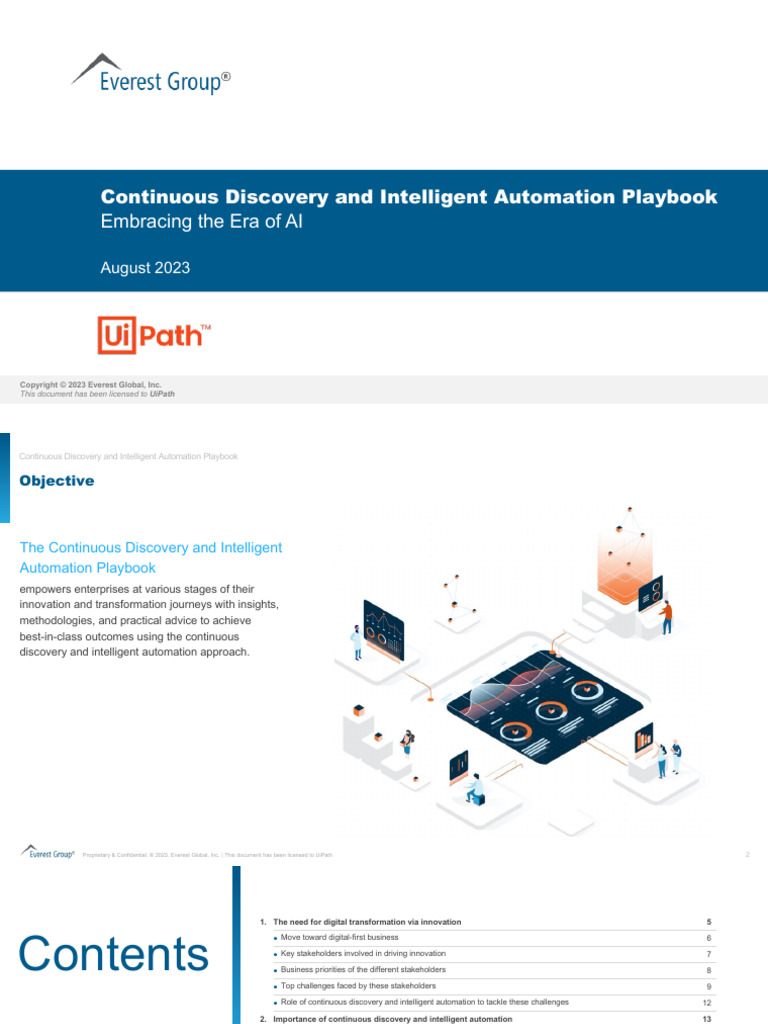 Everest Group - Continuous Discovery and Intelligent Automation Playbook | PDF | Automation ...