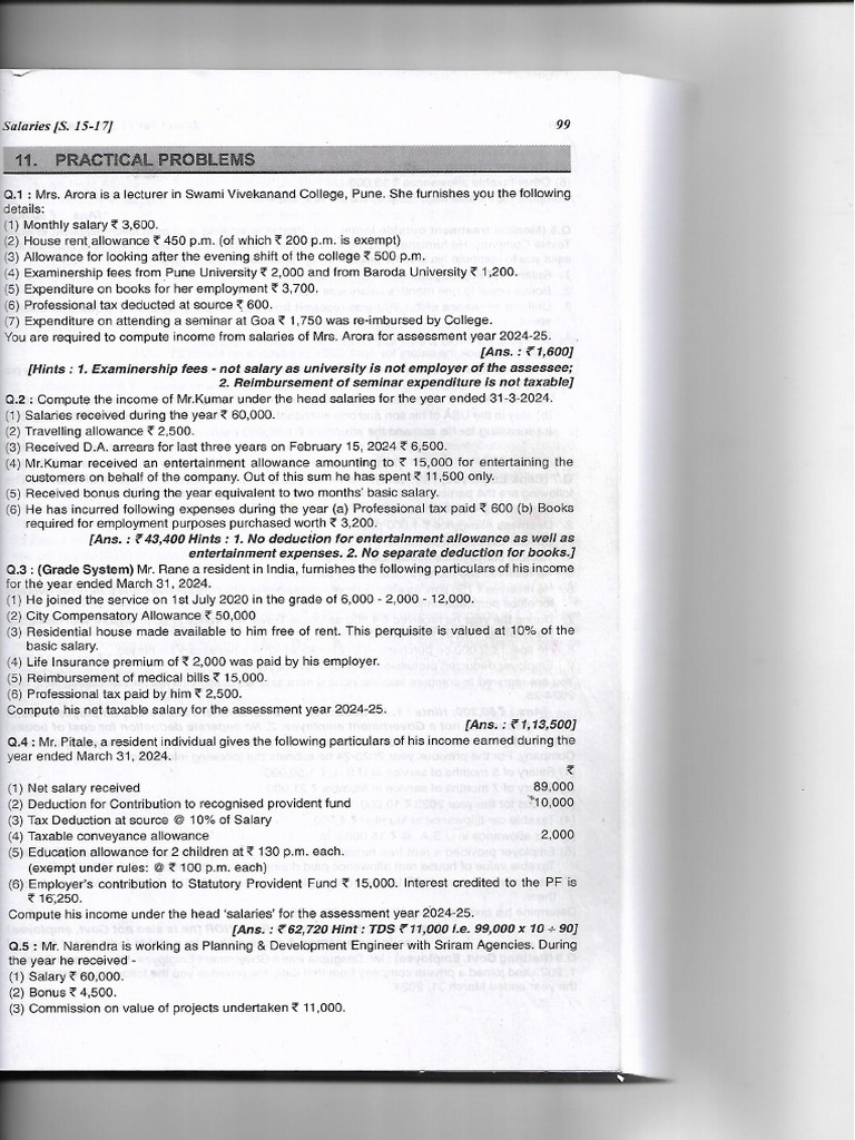 Salary Problems | PDF