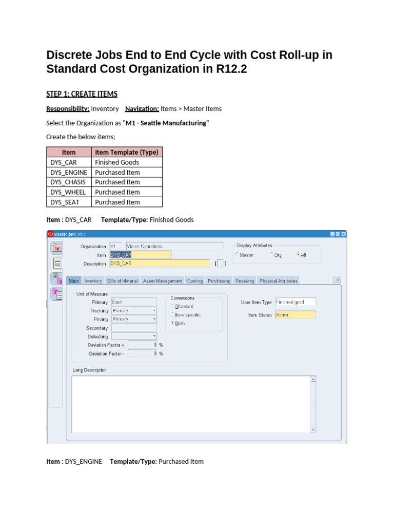 Discrete Jobs End To End Cycle | PDF | Cost | Business Economics