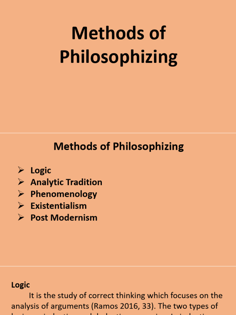 Methods of Philosophizing | PDF | Logic | Argument