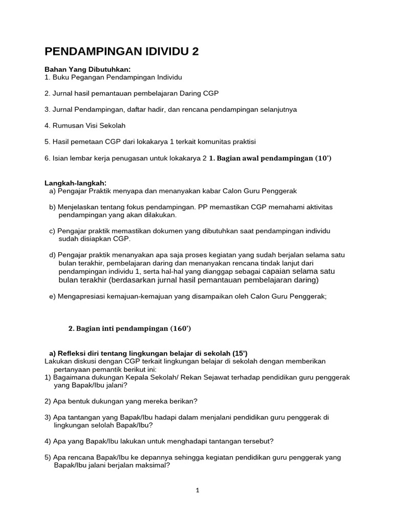 Langkah Langkah Pi 2 | PDF | Karier & Perkembangan