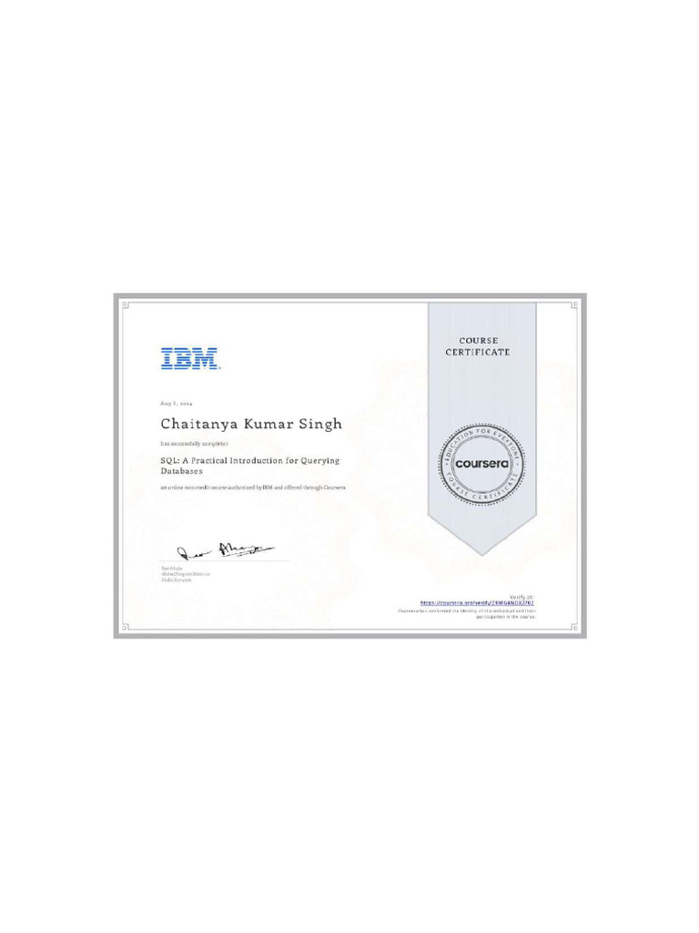 Corsera Dbms | PDF