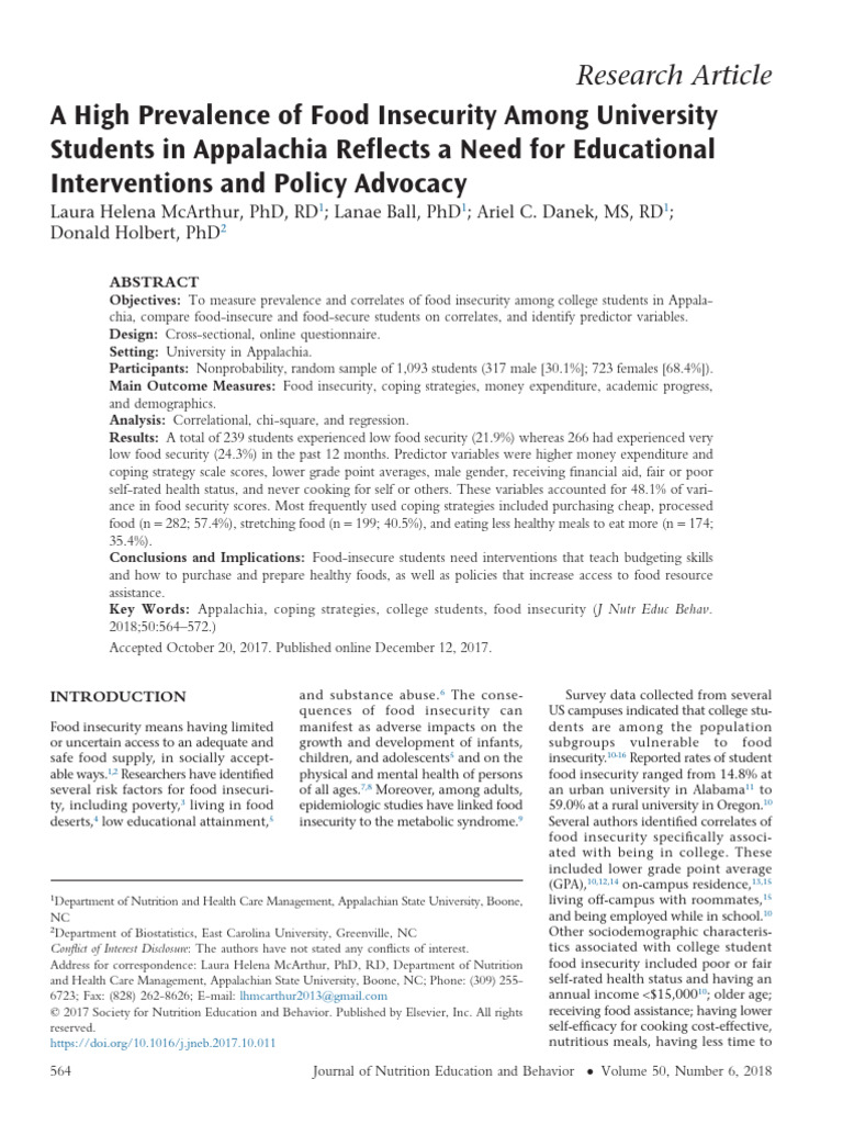 Appalachia | PDF | Food Security