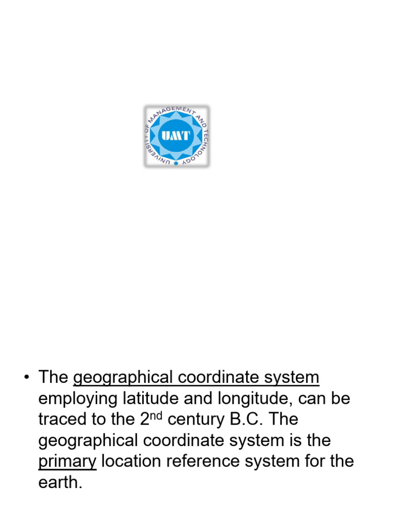 04.coordinate Systems | PDF | Latitude | Longitude