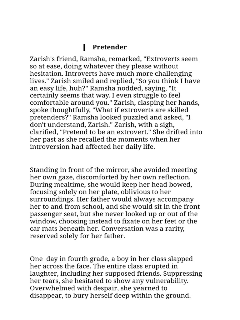 Pretender | PDF | Extraversion And Introversion