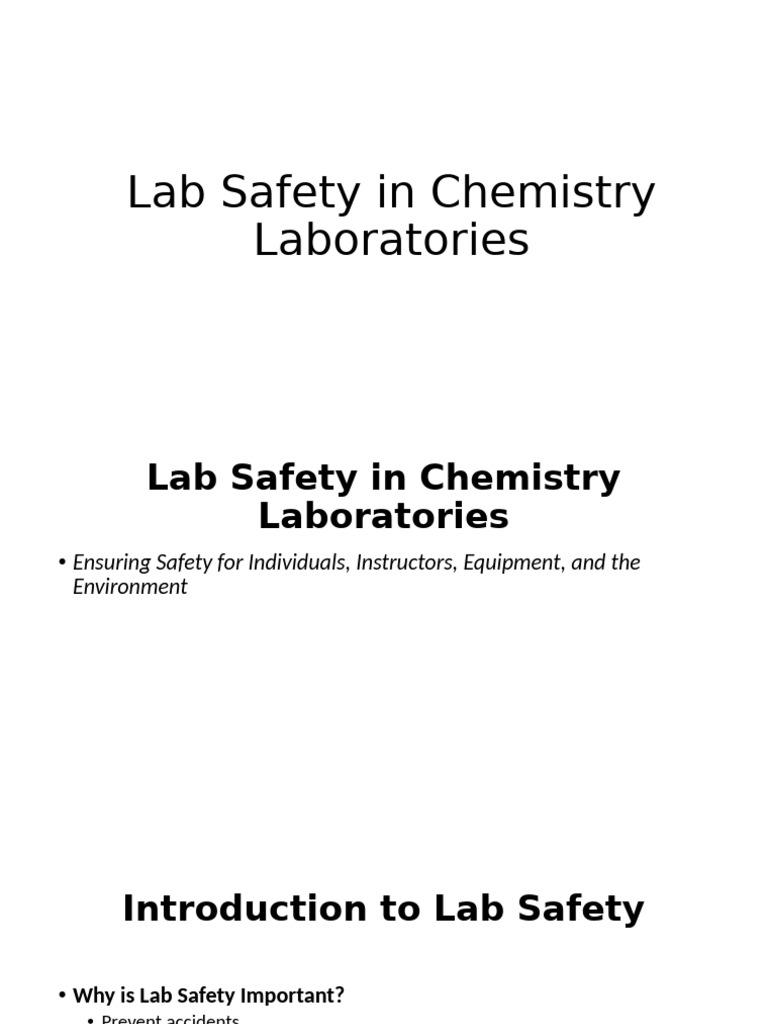 Lab Safety | PDF | Personal Protective Equipment | Laboratories