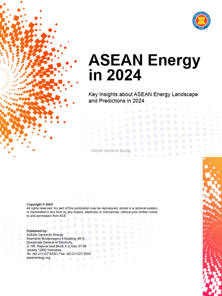 ASEAN Energy in 2024 Report | PDF | International Economic ...