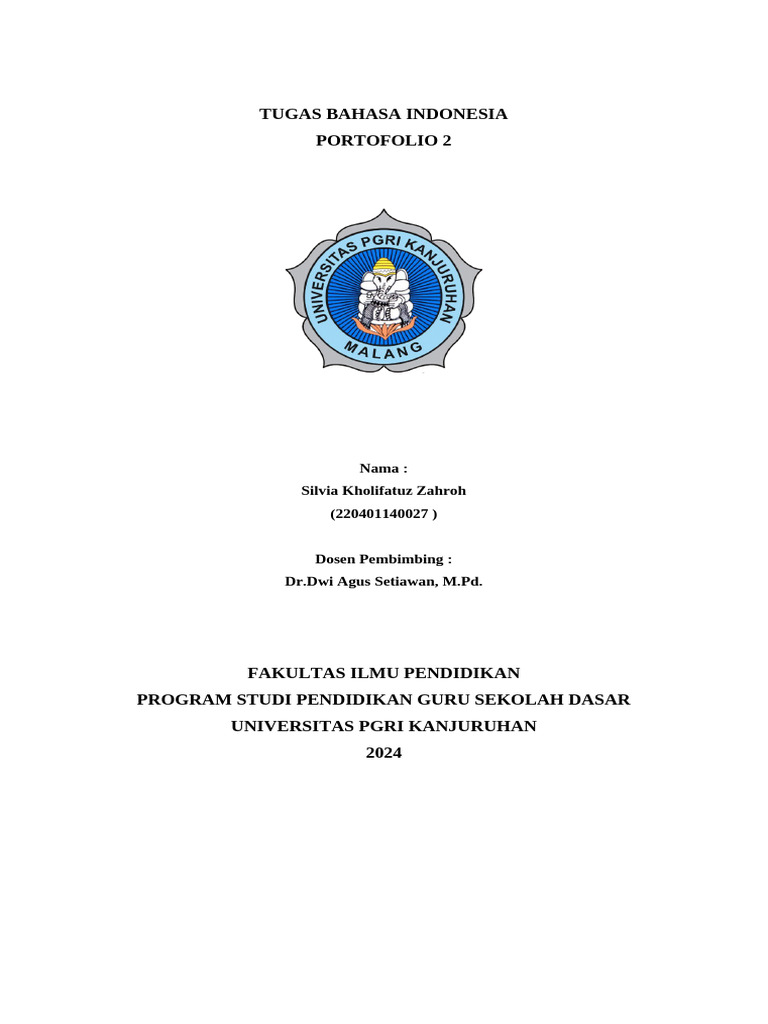 Tugas Portofolio 2 - Silvia KZ | PDF