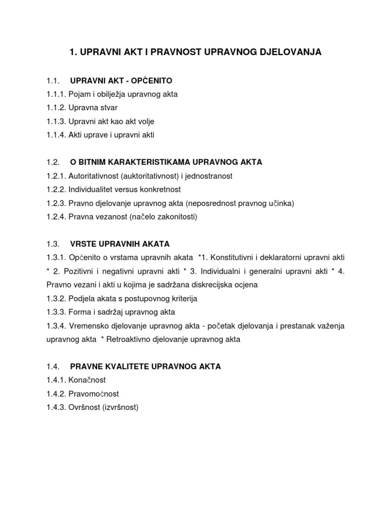 Upravni Akt Materijali2 | PDF