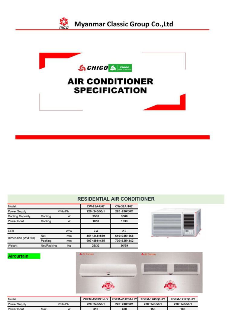 Chigo Aircon PDF - Update-1 | PDF | Air Conditioning | Power Supply