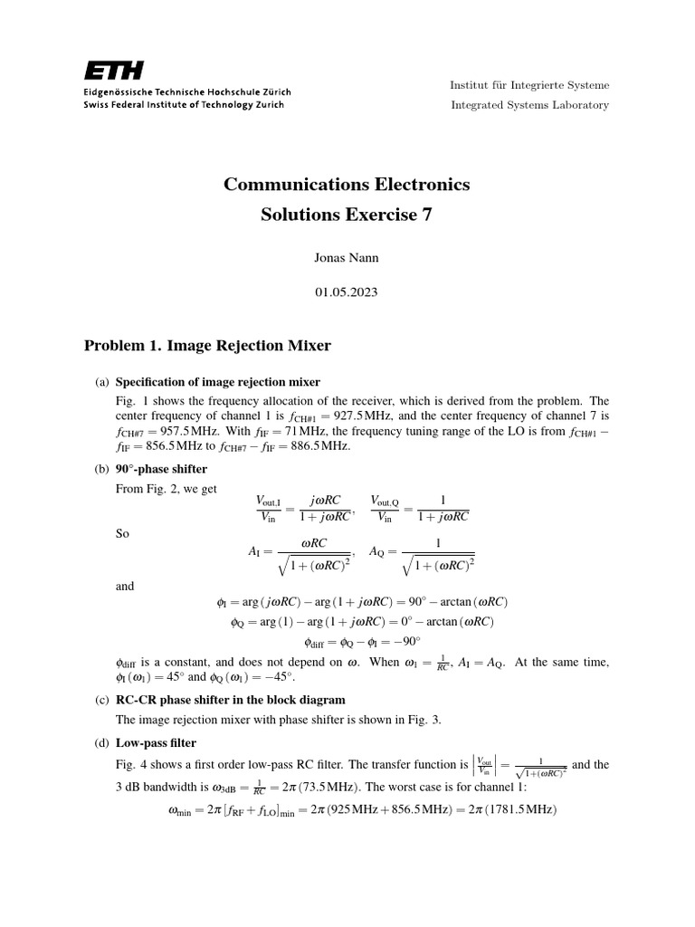 muster07 | PDF | Phase (Waves) | Telecommunications