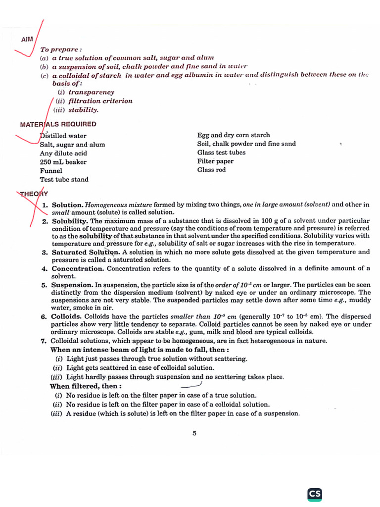 Class 9 Chemistry Exp - No.2 | PDF