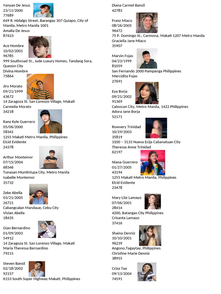 Computer Names Infos | PDF | Metro Manila