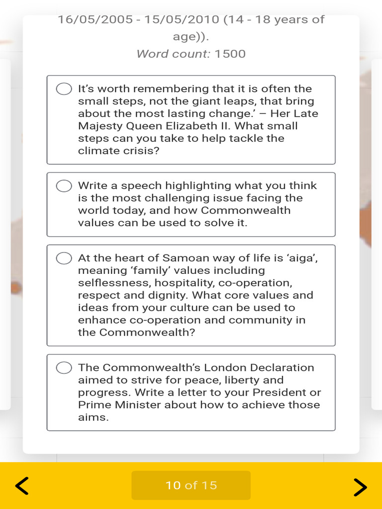 The Queen's Commonwealth Essay Competition 2024 | PDF | Politics ...